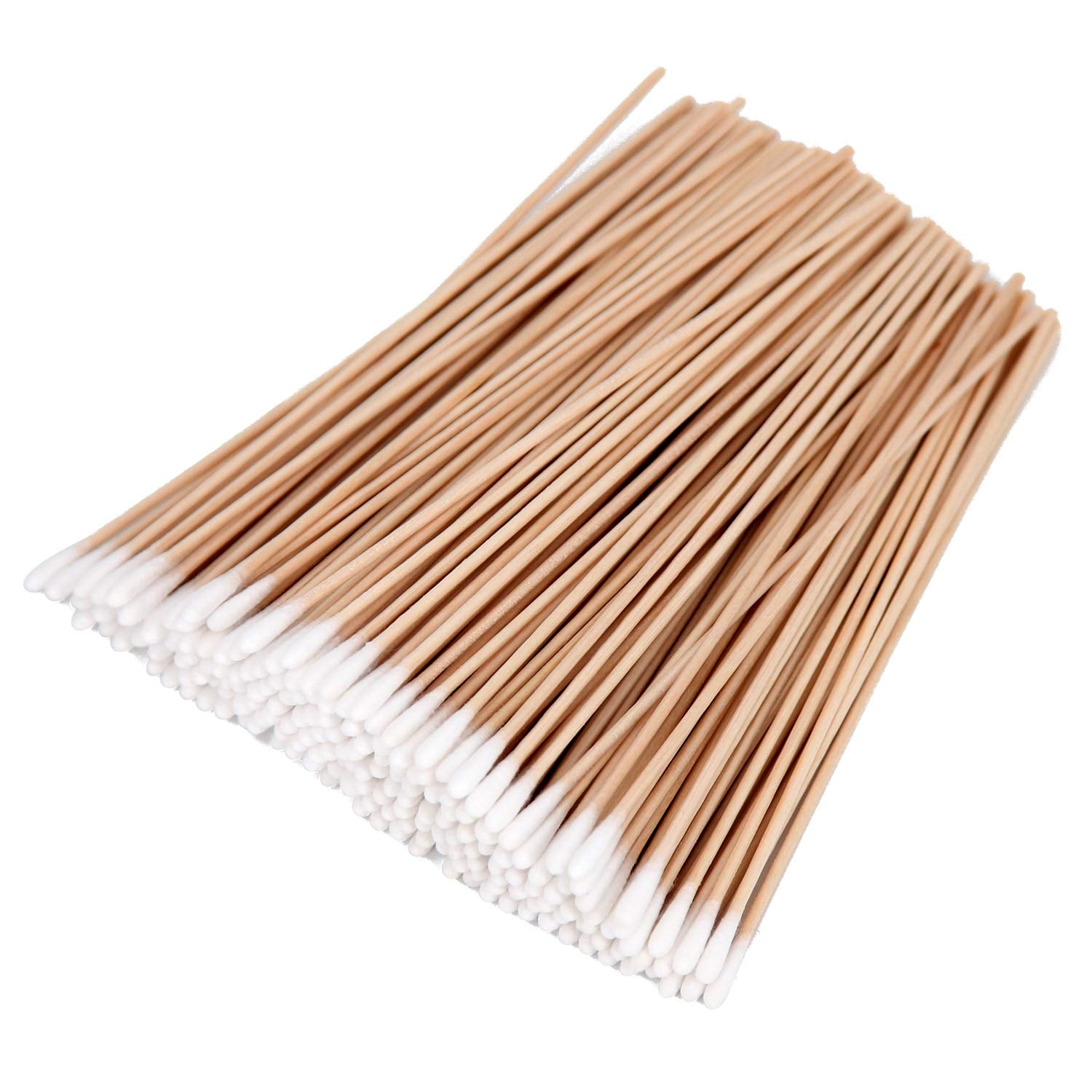 200PCS Cotten Swab Applicators, 6 Inch Long Wooden Cotton Swabs ...