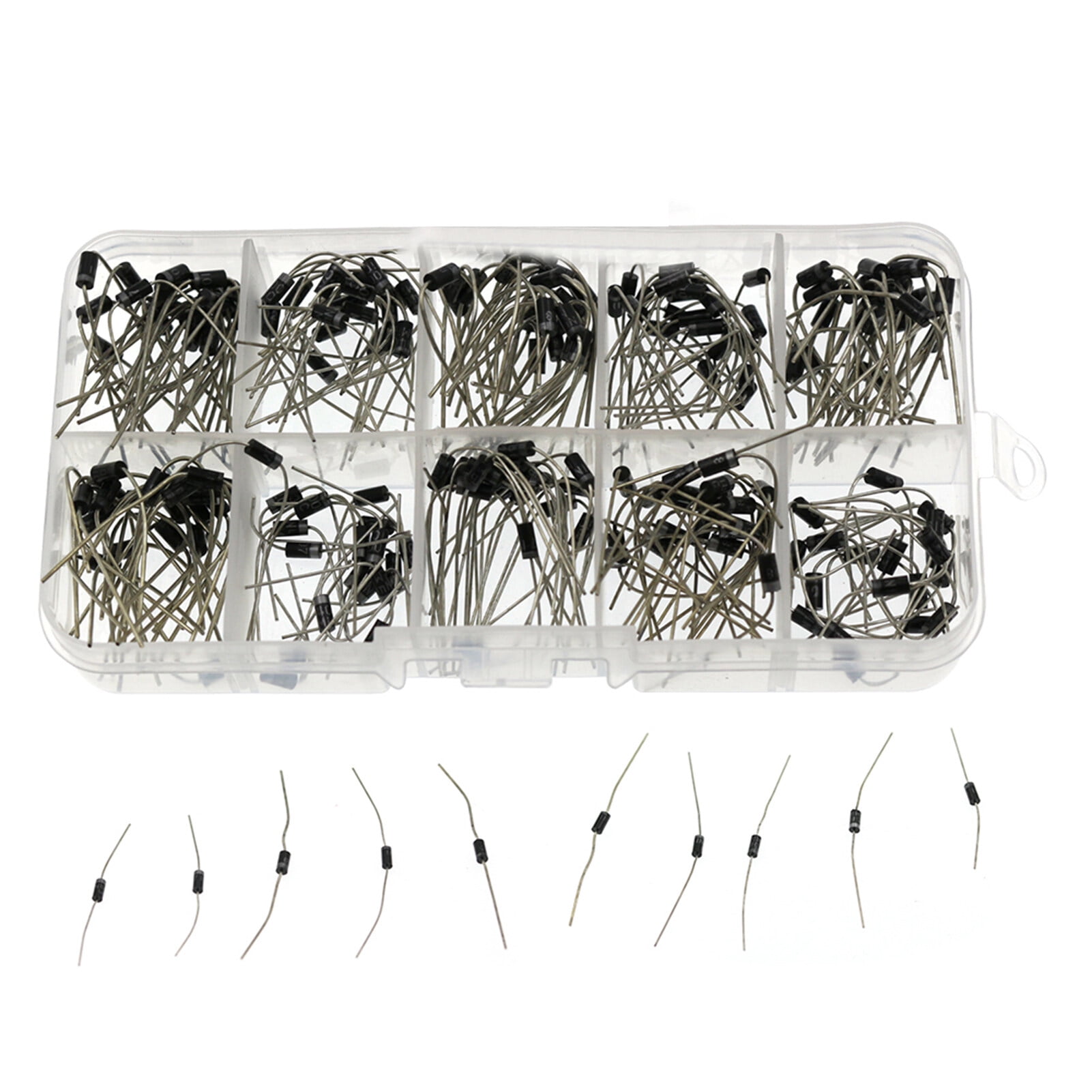 200PCS Diode Assortment Kit 10 Values Rectifier/Schottky Diode 1N4001 ...