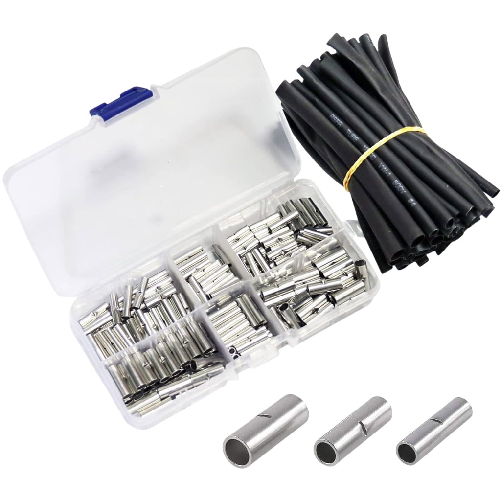 200PCS Electrical Wire Crimps Connector Rings Tin Plated Wire Terminals ...