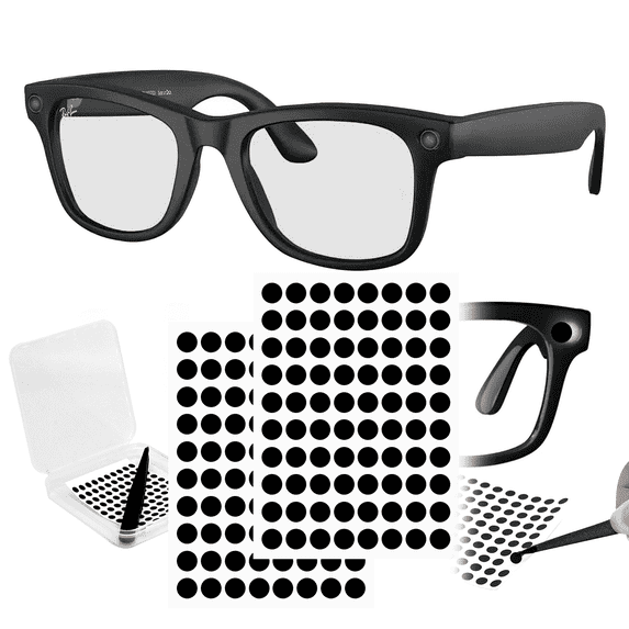 200PCS Full Blackout LED Light Blocking Stickers for Ray-Ban Meta ...