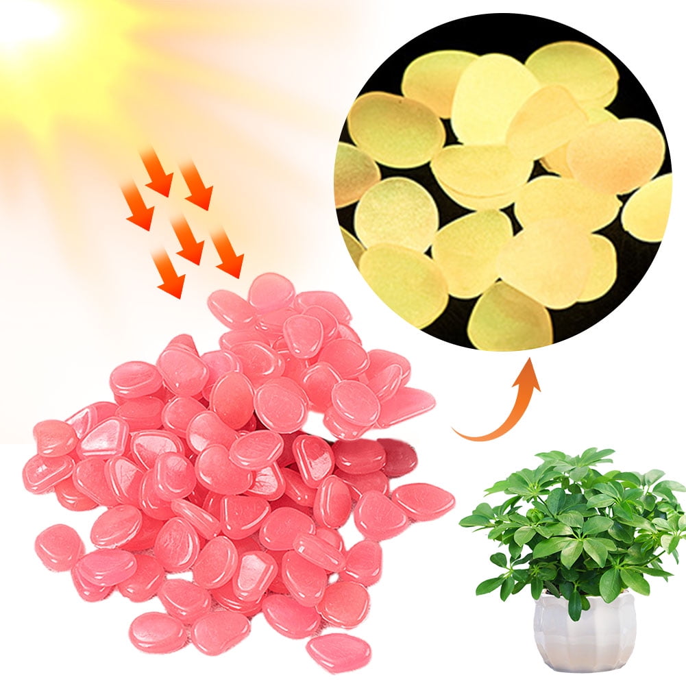 200PCS Glow in The Dark Rocks for Indoor Outdoor Decor, Luminous ...