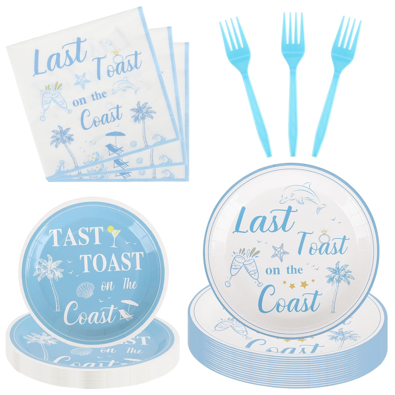 200PCS Last Toast on the Coast AIS1 Party Supplies 50,Coastal ...