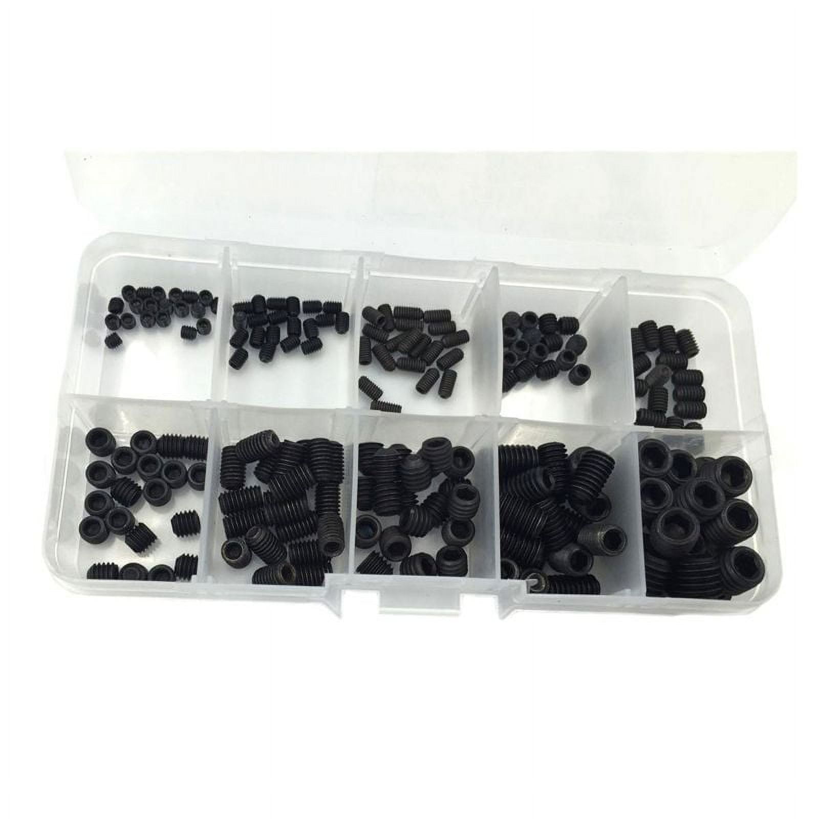 200PCS M3 M5 M6 M8 Hex Head Socket Hex Grub Screw Set Assortment Kit ...