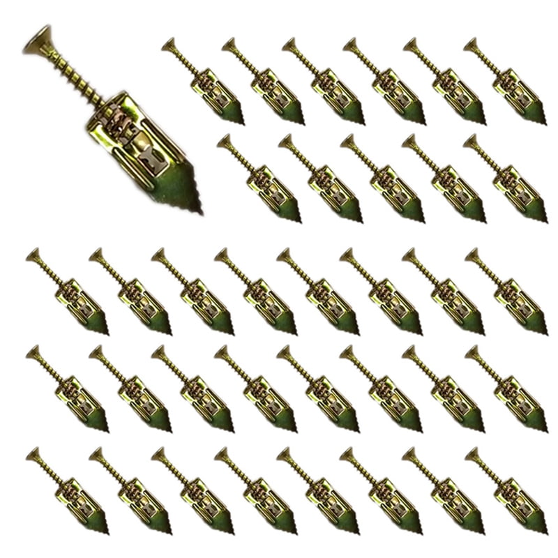 200PCS Metal Cavity Anchor Bolt Gypsum Board Expansion Bolt Hollow Wall ...