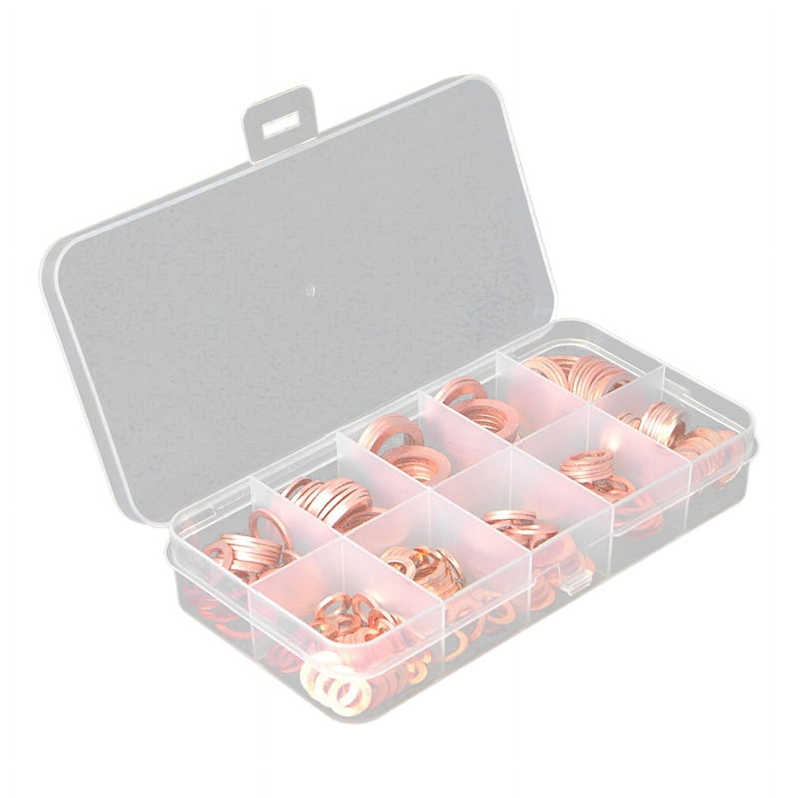 200PCS Purple Copper Oil Seal Gasket Boxed O-Ring Gasket Copper Washer ...
