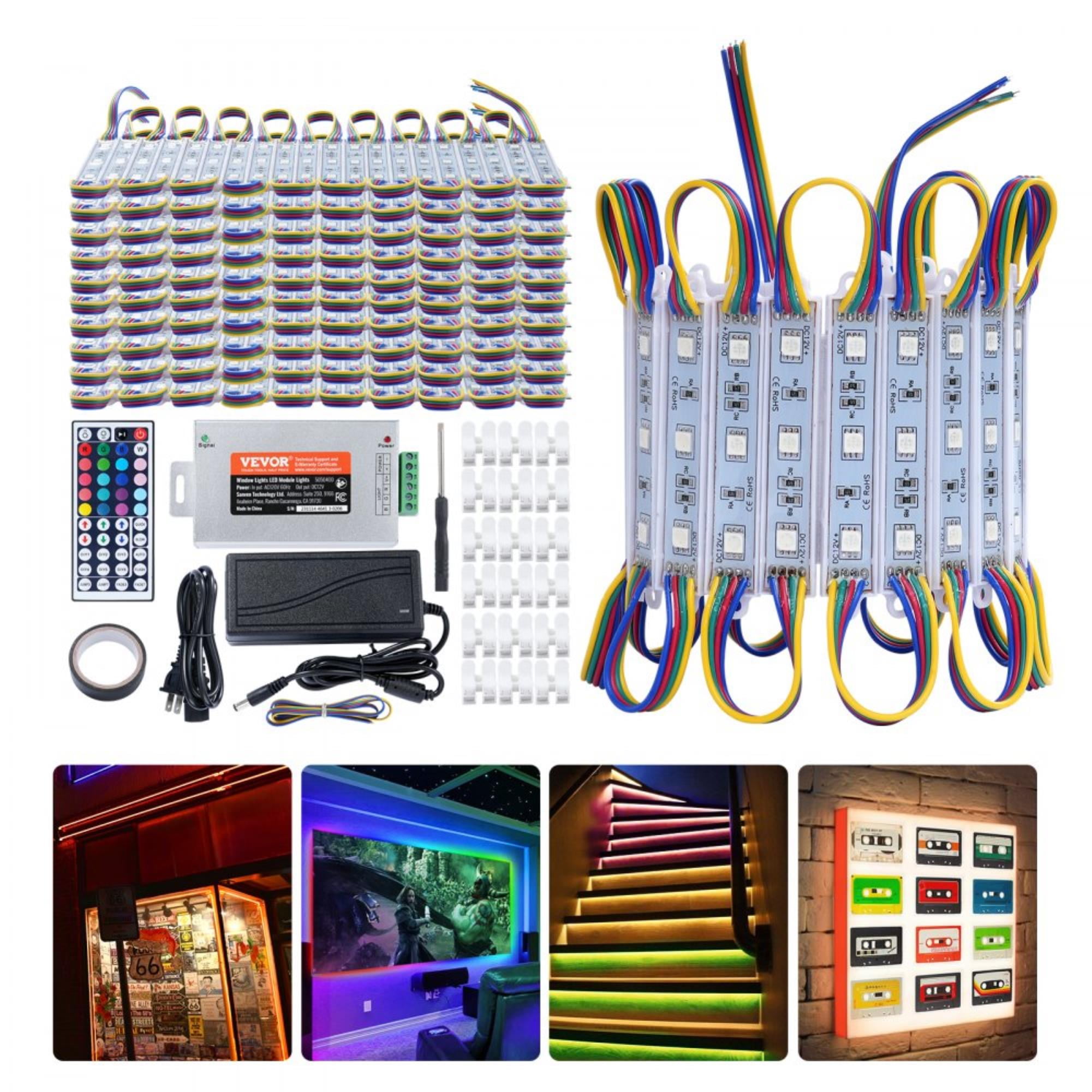 200PCS RGB LED Storefront Lights with Remote Control - 103 ft ...