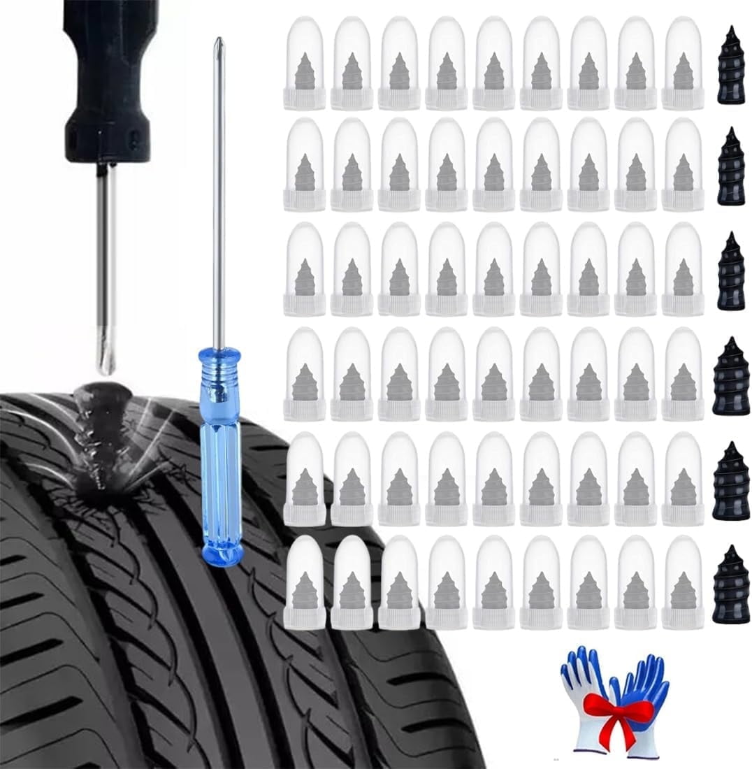 200PCS Screw Plugs for Tires, Fast Self-Service Tire Repair Tools, Flat ...