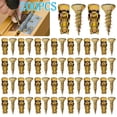 200PCS Self Drilling Drywall Plastic Anchor Screws Kit, Zinc Plated ...