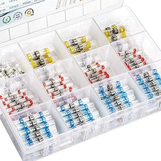 200PCS Solder Seal Wire Connectors, Camtek Heat Shrink Solder ...