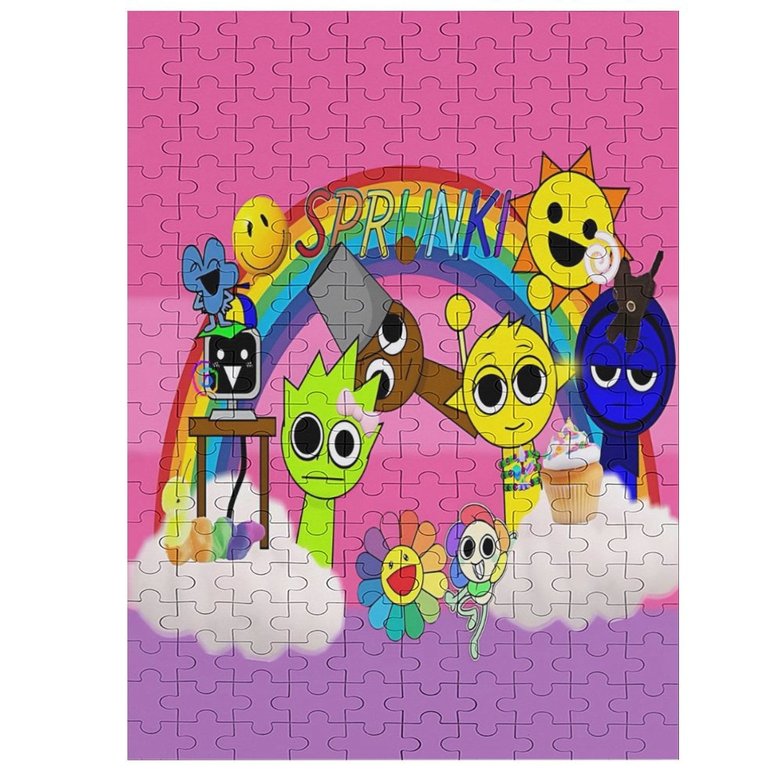 200PCS Sprun-ki Wooden Jigsaw Puzzles Educational Intellectual Puzzle ...