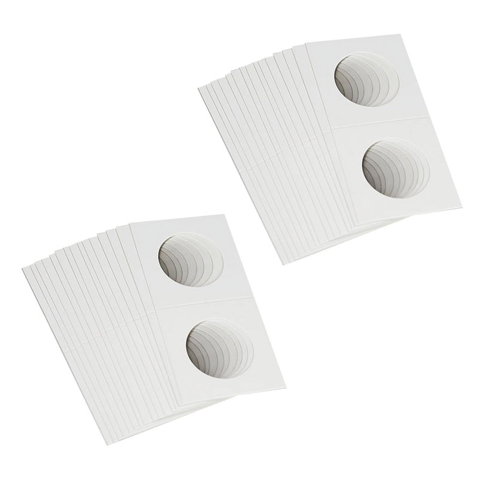 200PCS Square Cardboard Coin Holders Coin Supplies Coin Album Stamp ...