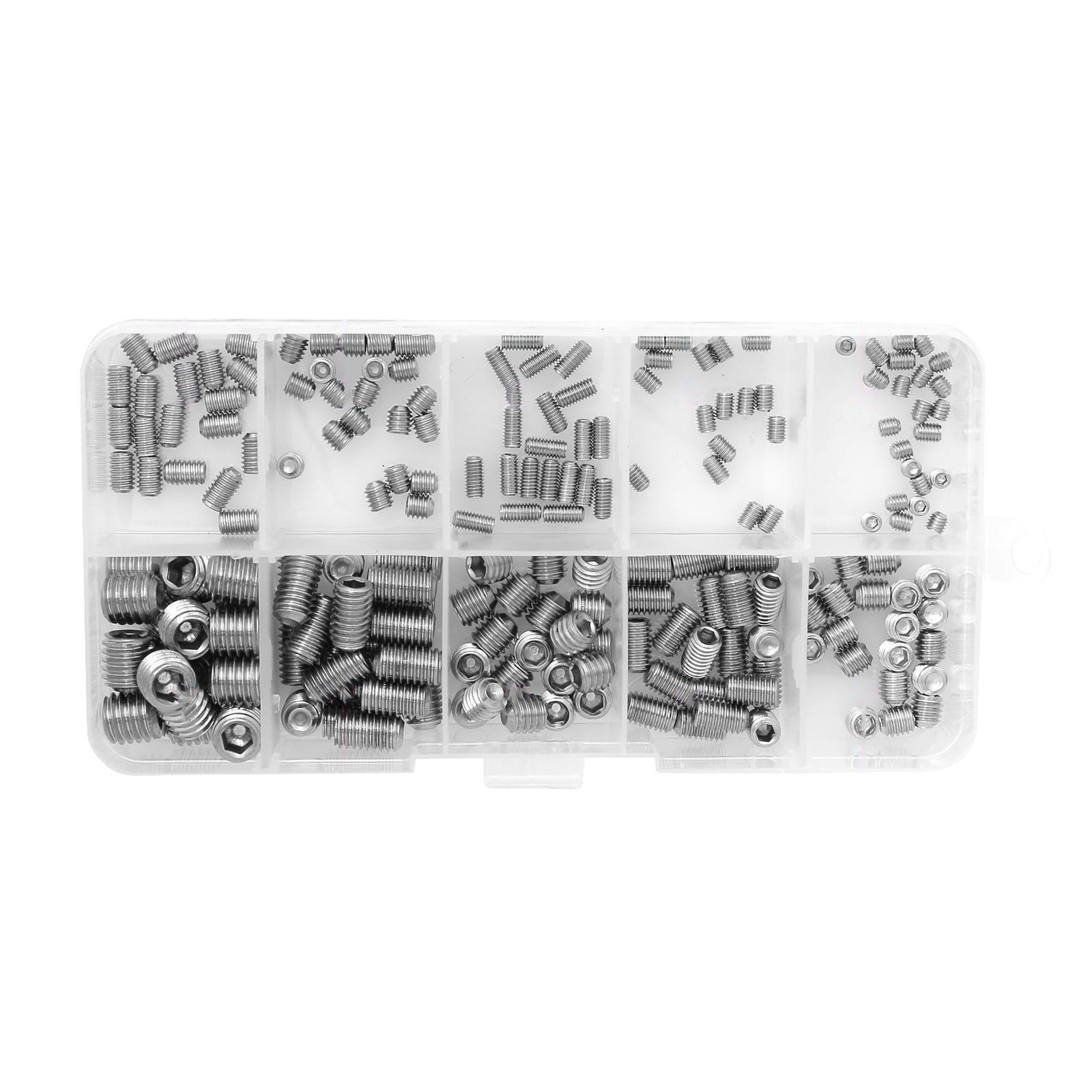 200PCS Stainless Steel Hex Allen Head Screws Set Rust-Resistant, Easy ...