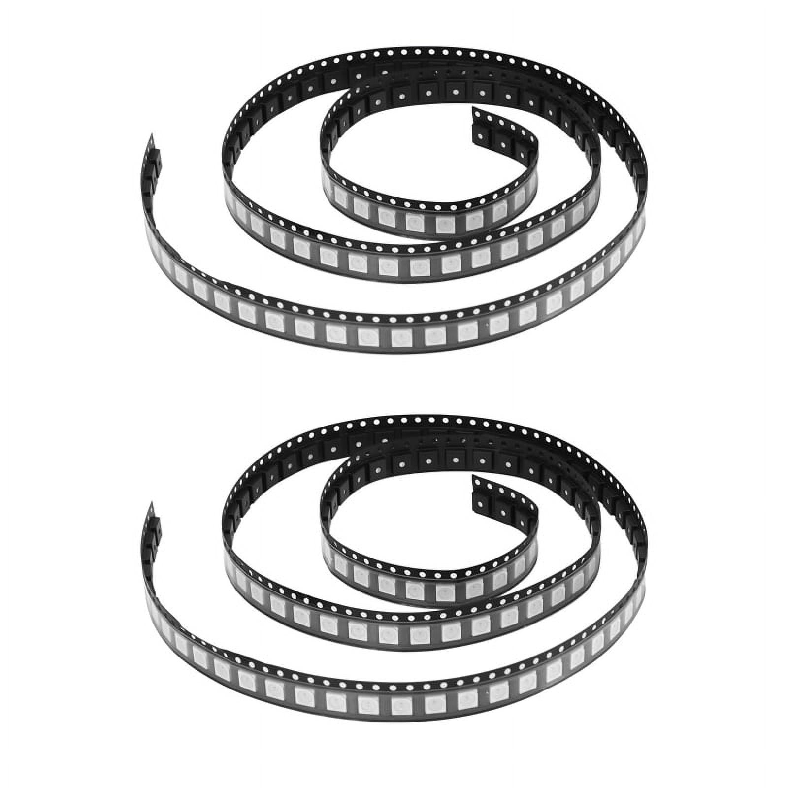 200PCS WS2812B RGB LED Chip 5050SMD White PCB WS2812 Individually ...