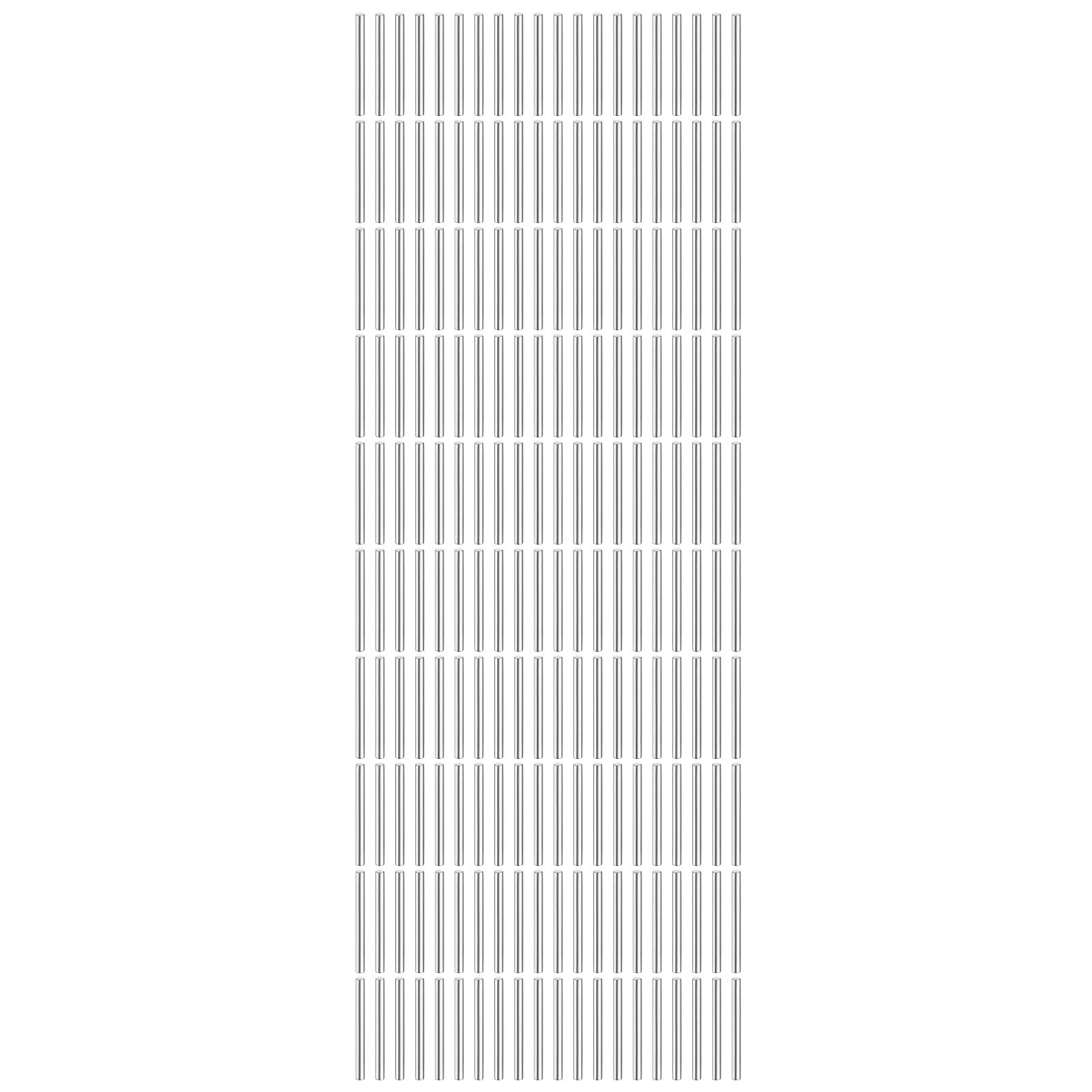 200Pack 2.5 x 30 mm Dowel Pins, 304 Stainless Steel Shelf Support Peg ...