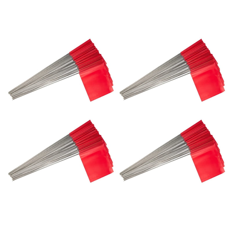 200Pack Marking Flags, Red Yard Flags 15x4x5Inch, Marker Flags, Lawn ...