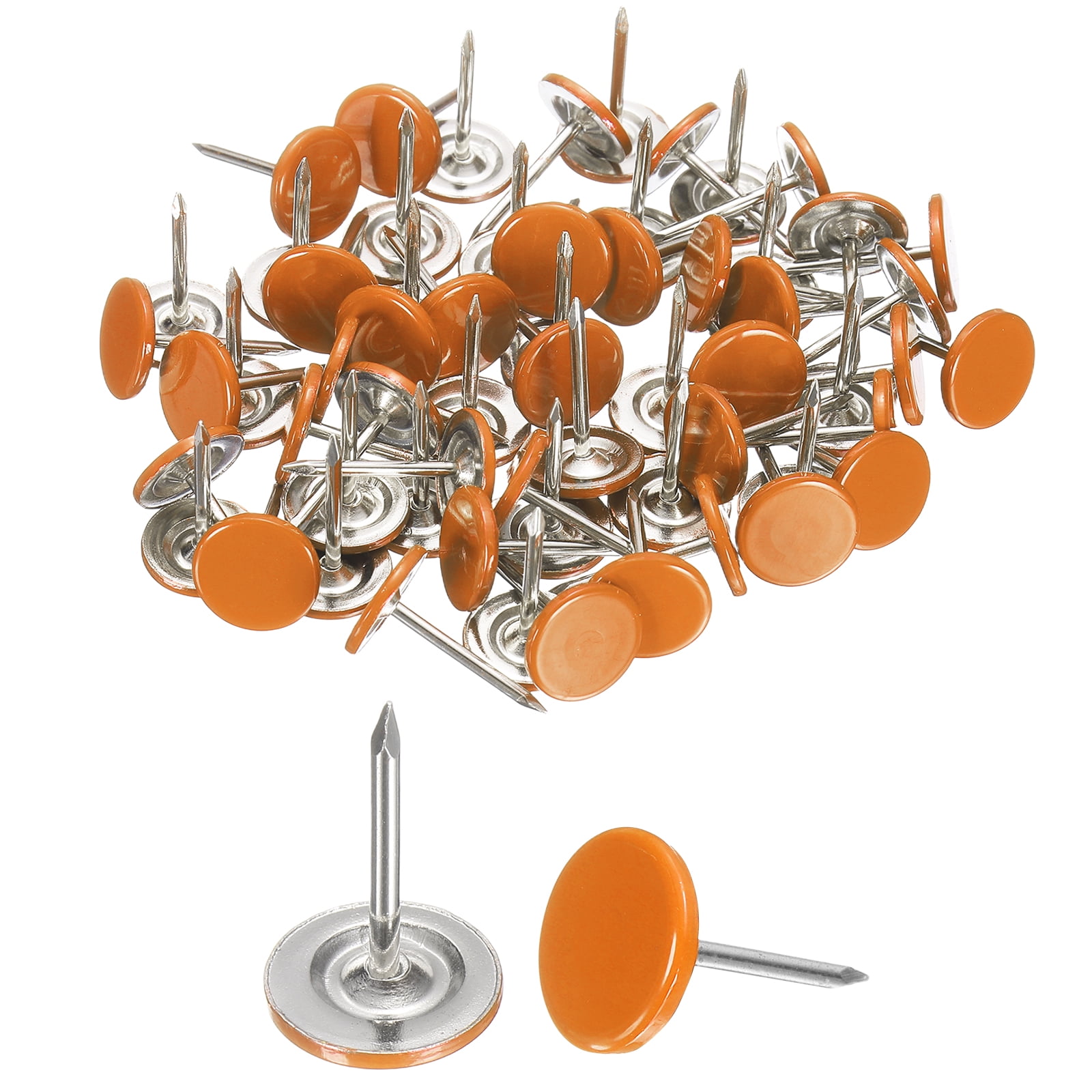 200Pack Push Pins, 11mmx17mm Round Flat Head Decorative Thumb Tacks ...