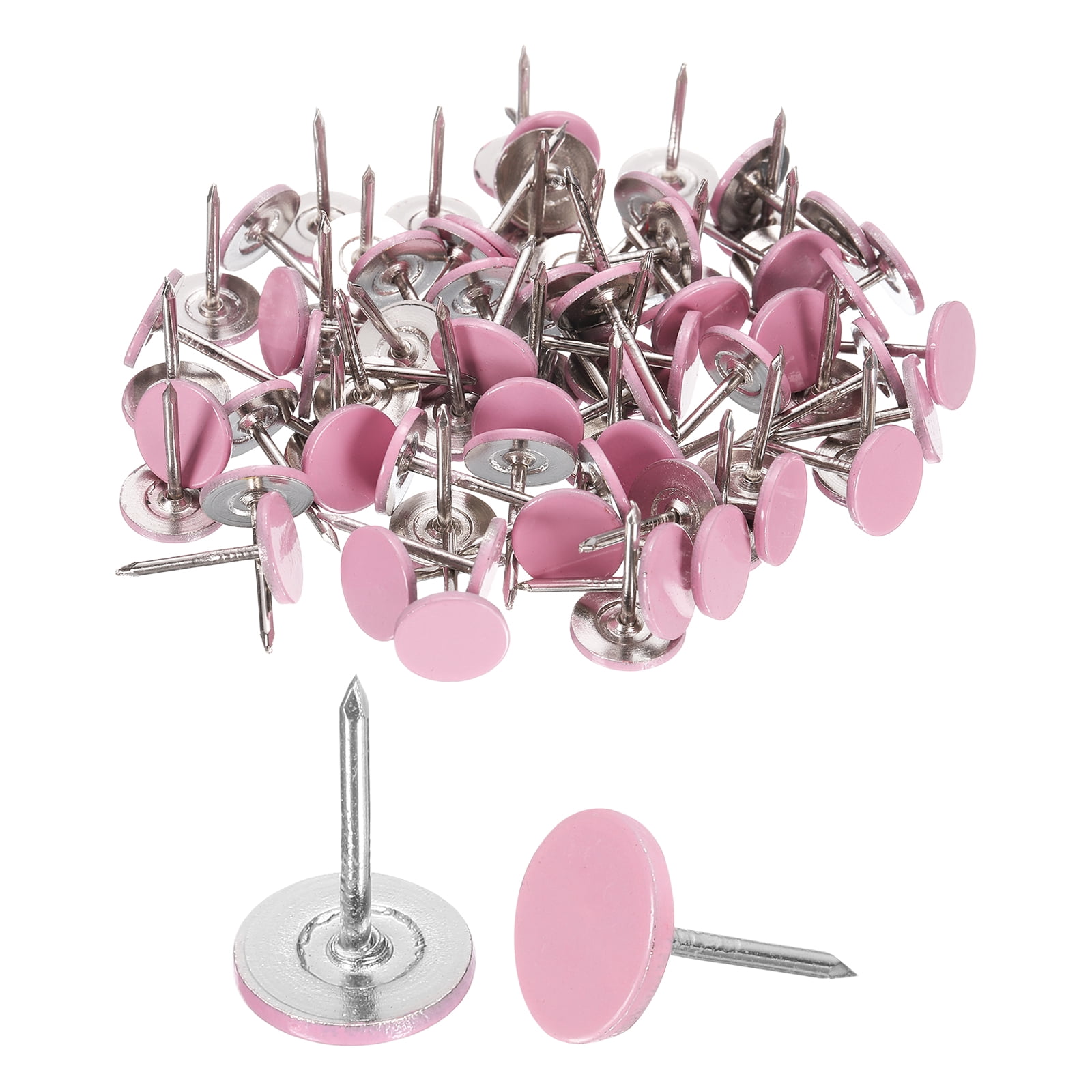 200Pack Push Pins, 11mmx17mm Round Flat Head Decorative Thumb Tacks ...