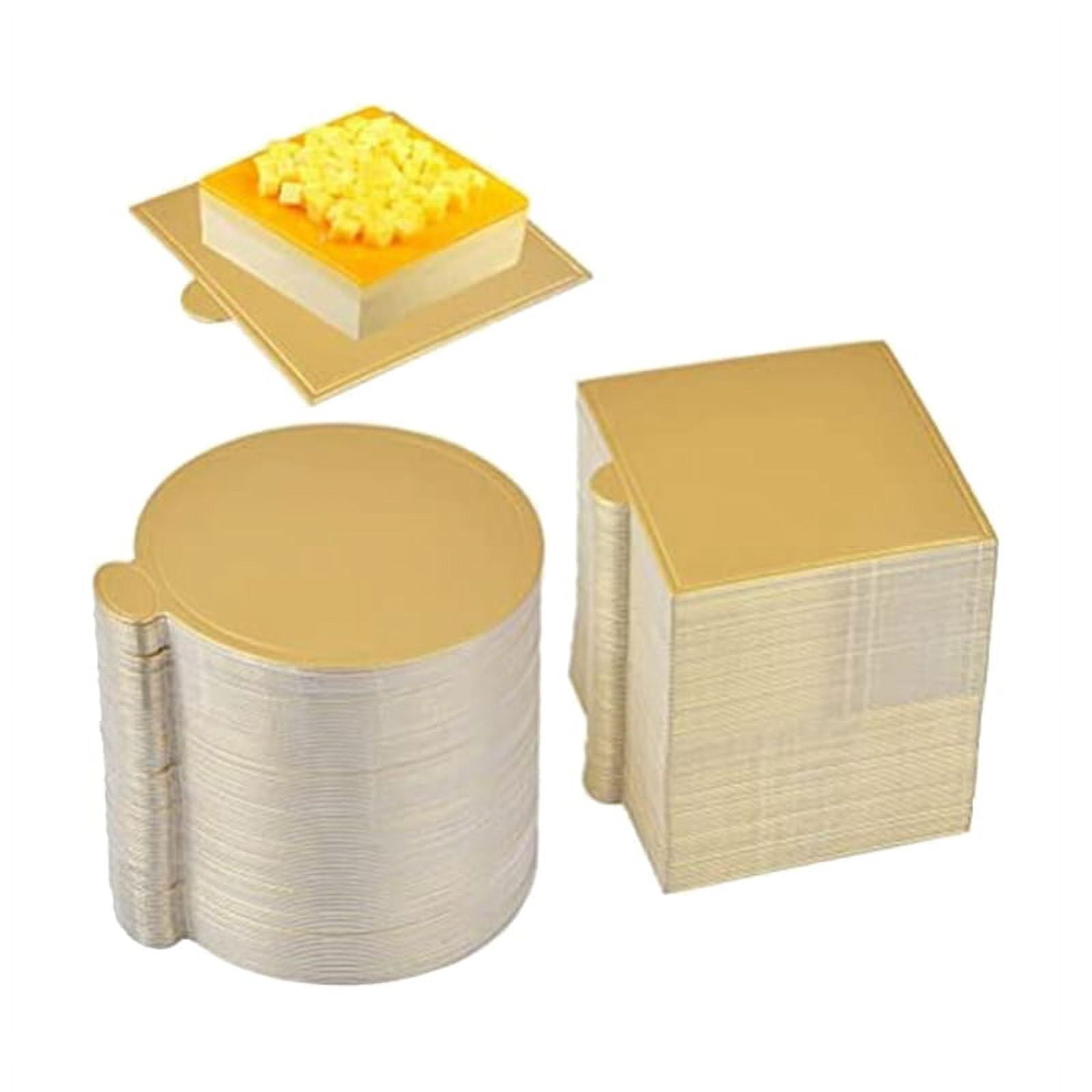 200Pc Golden Mousse Mat Bottom Foam Cake Stand Base Boards Paper Board ...
