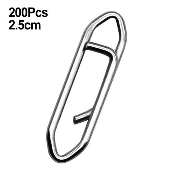 200Pc Paperclip Lure Fishing Snaps Fishing Swivels Fishing Speed Clips ...