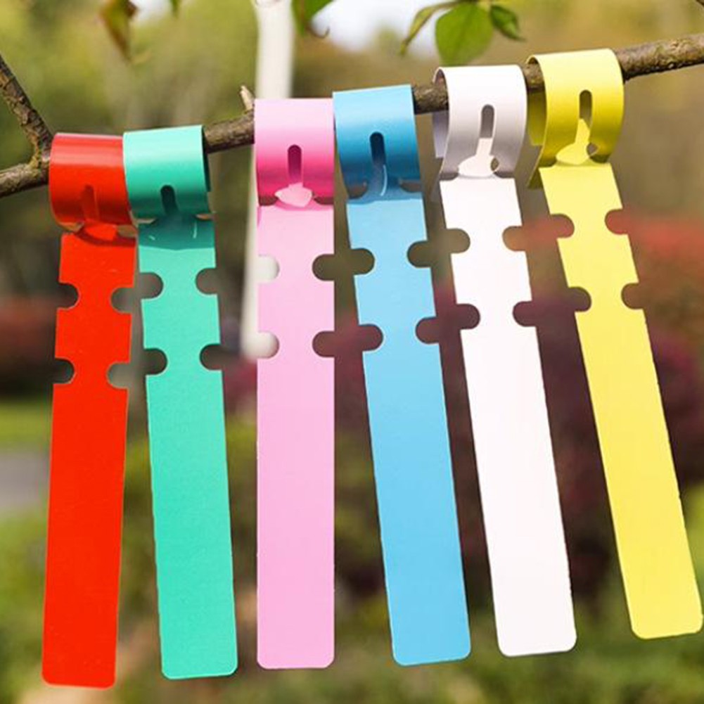 200Pc Plastic Hanging Plant Label Ring Set,Waterproof And Sunproof ...