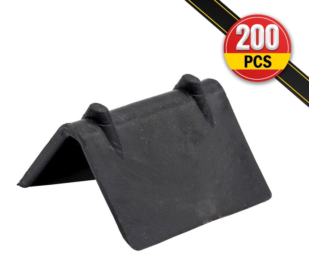 200Pcs 1-1/4" x 1" x 1" Strap Protector for Polyester Strapping - Black ...