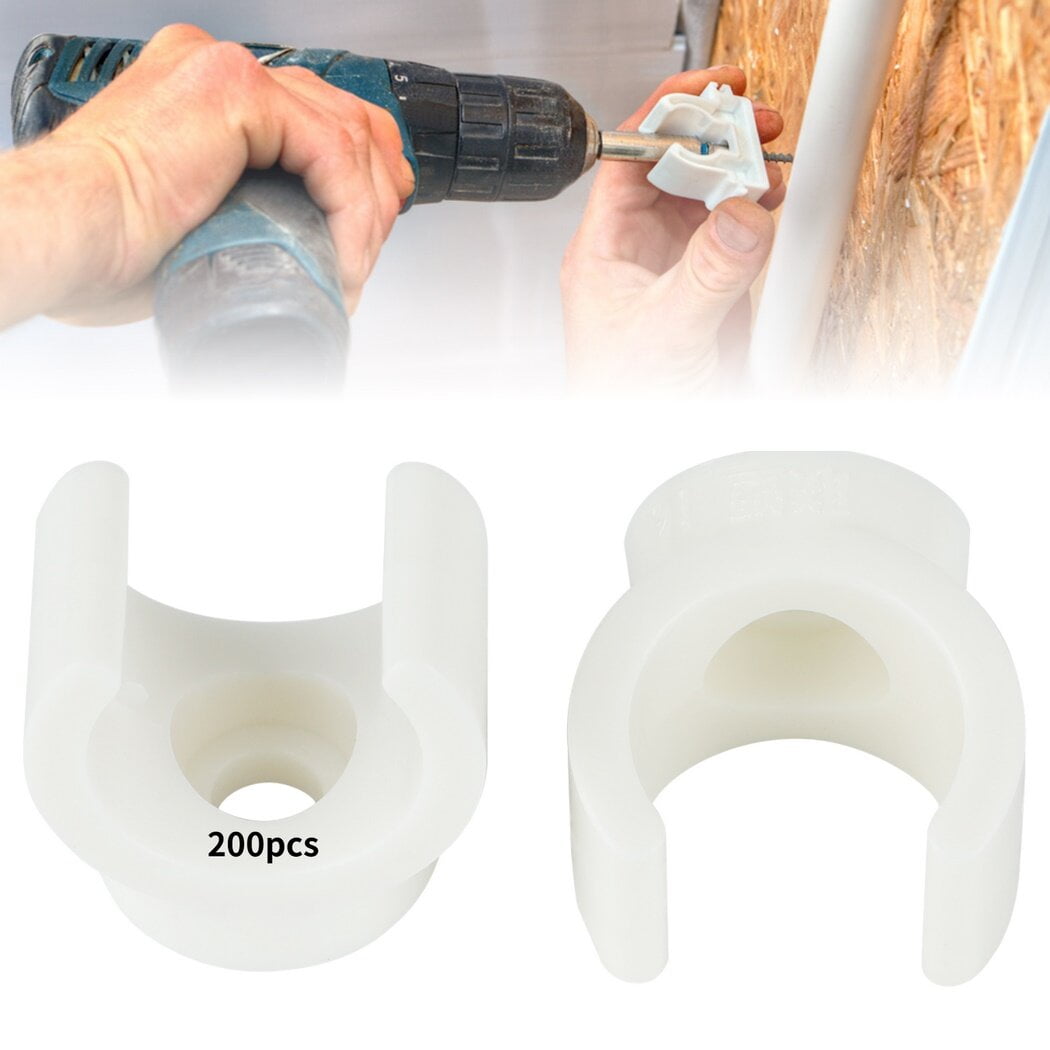 200Pcs 1/2inch PEX Tubing U-hook Support Clamps, PVC Water Pipe U-hook ...