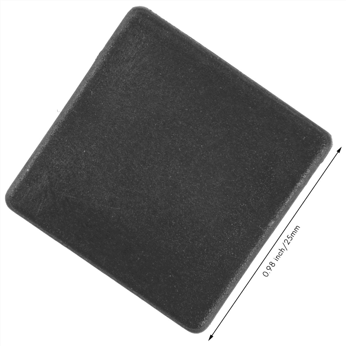 200Pcs 1 Inch Square Tube End Cap Plastic Plugs Tube End Caps Post Pipe ...