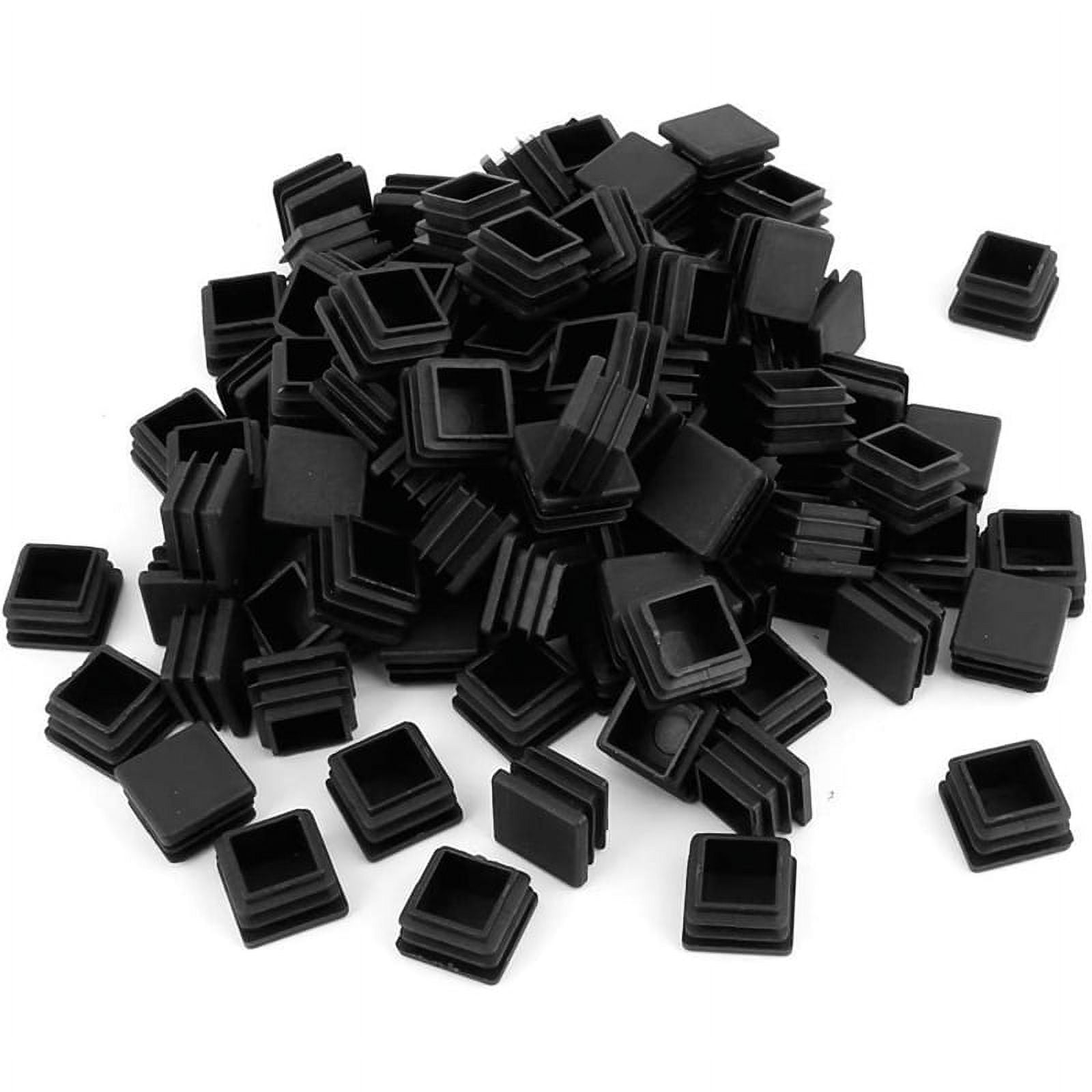 200pcs 1"quare Tube End Cap Plastic Plugs Tube End Caps Post Pipe Cap ...