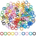 200Pcs 10 Colors Zinc Alloy Open Jump Rings Baking Paint Round Mixed ...