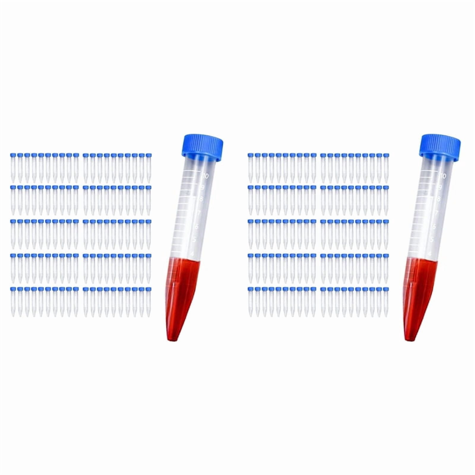 200Pcs 10Ml Multifunctional Plastic Bottle Transparent Tube Sample ...