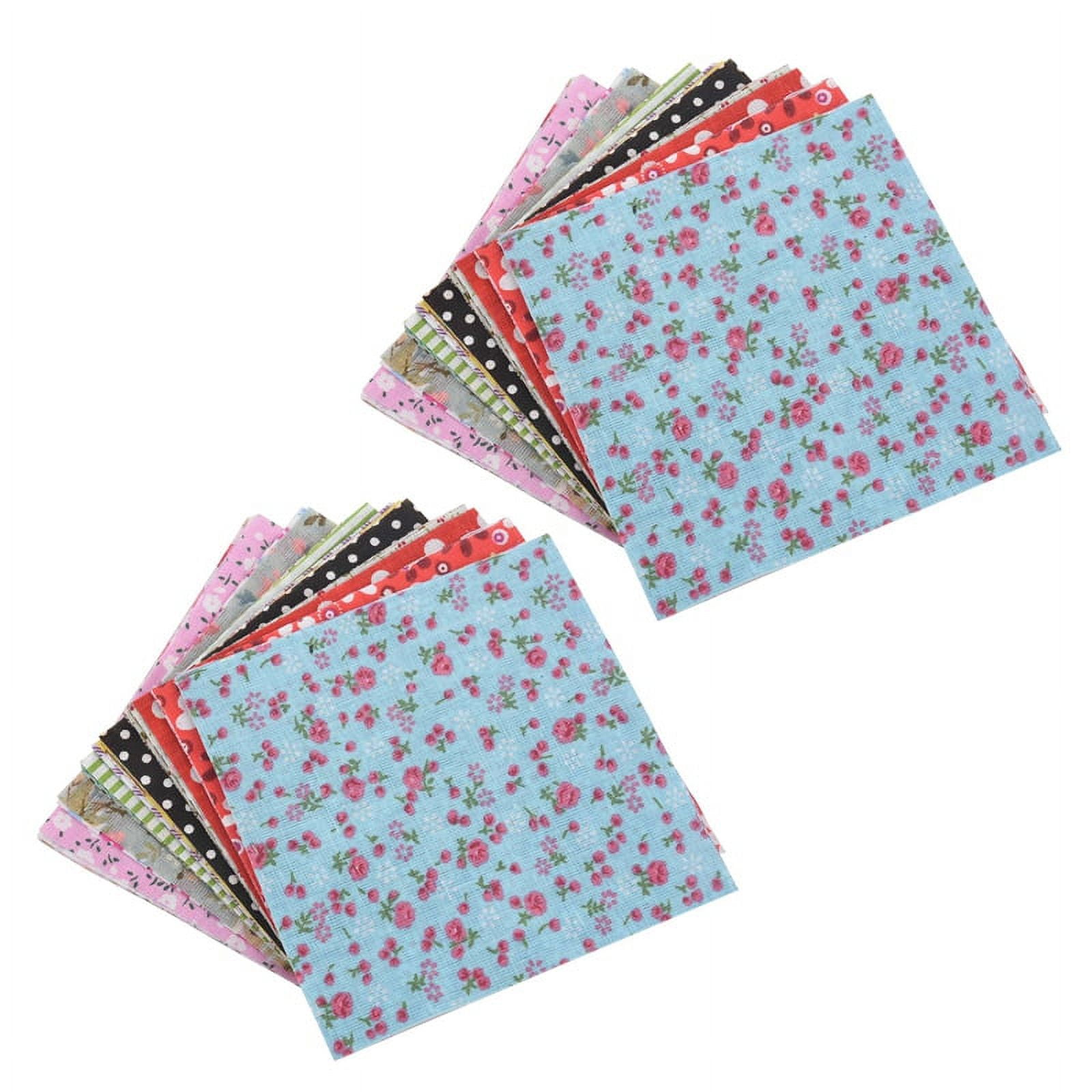 200Pcs 10x10cm Square Floral Cotton Fabric Patchwork Cloth For DIY ...