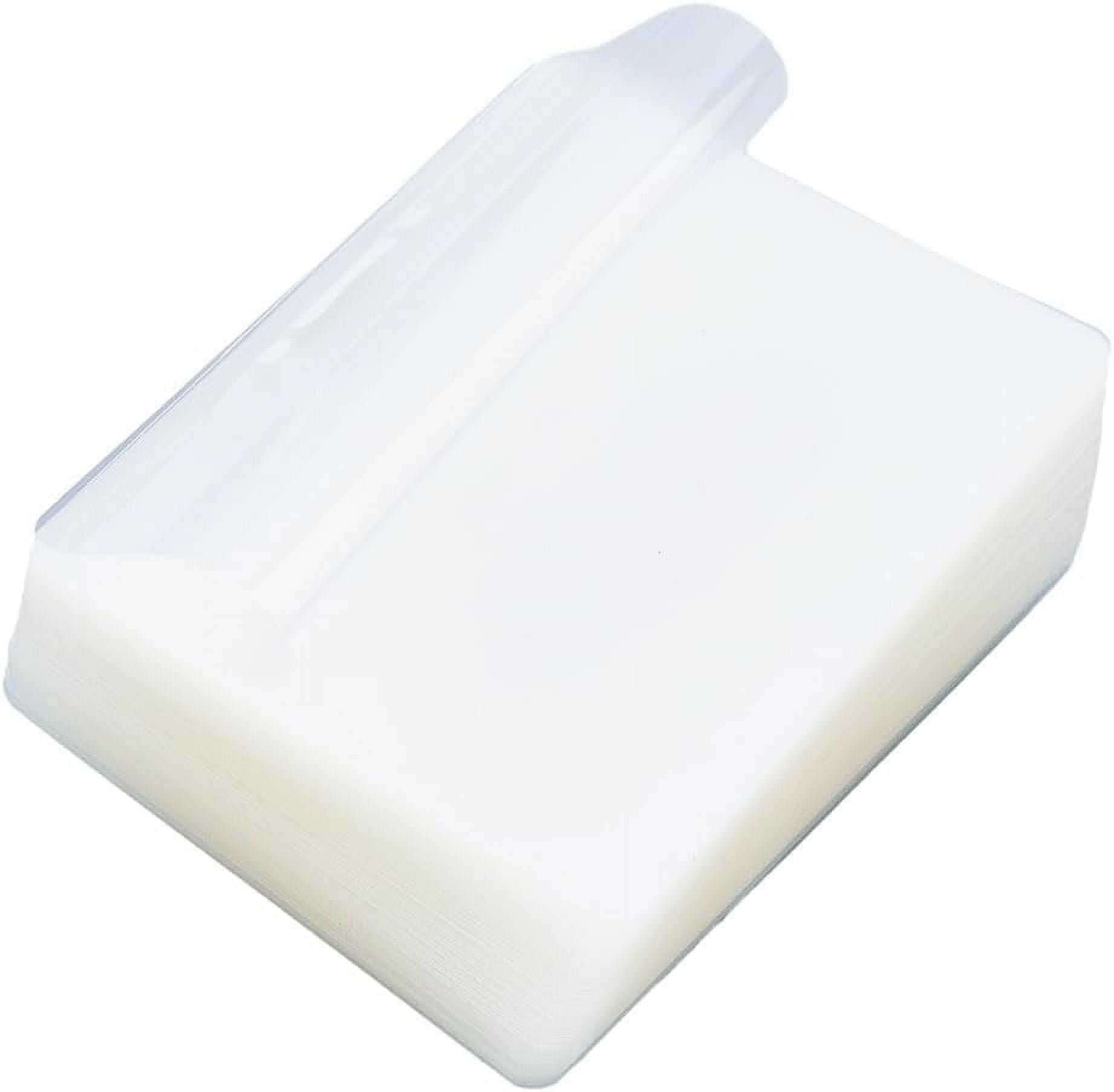 200Pcs 11.8 Mil Plastic Luggage Tag Laminating Pouches Rectangle Clear ...