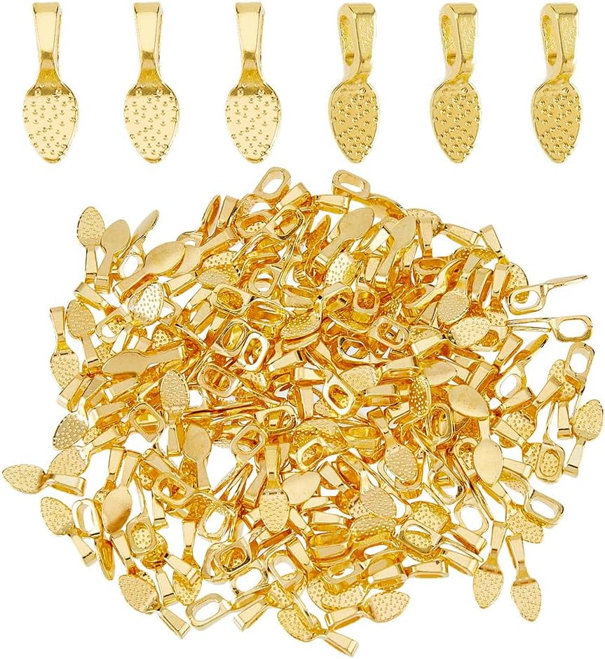200Pcs 15x5mm Small Pendant Bails Alloy Jewelry Bails for Pendants ...