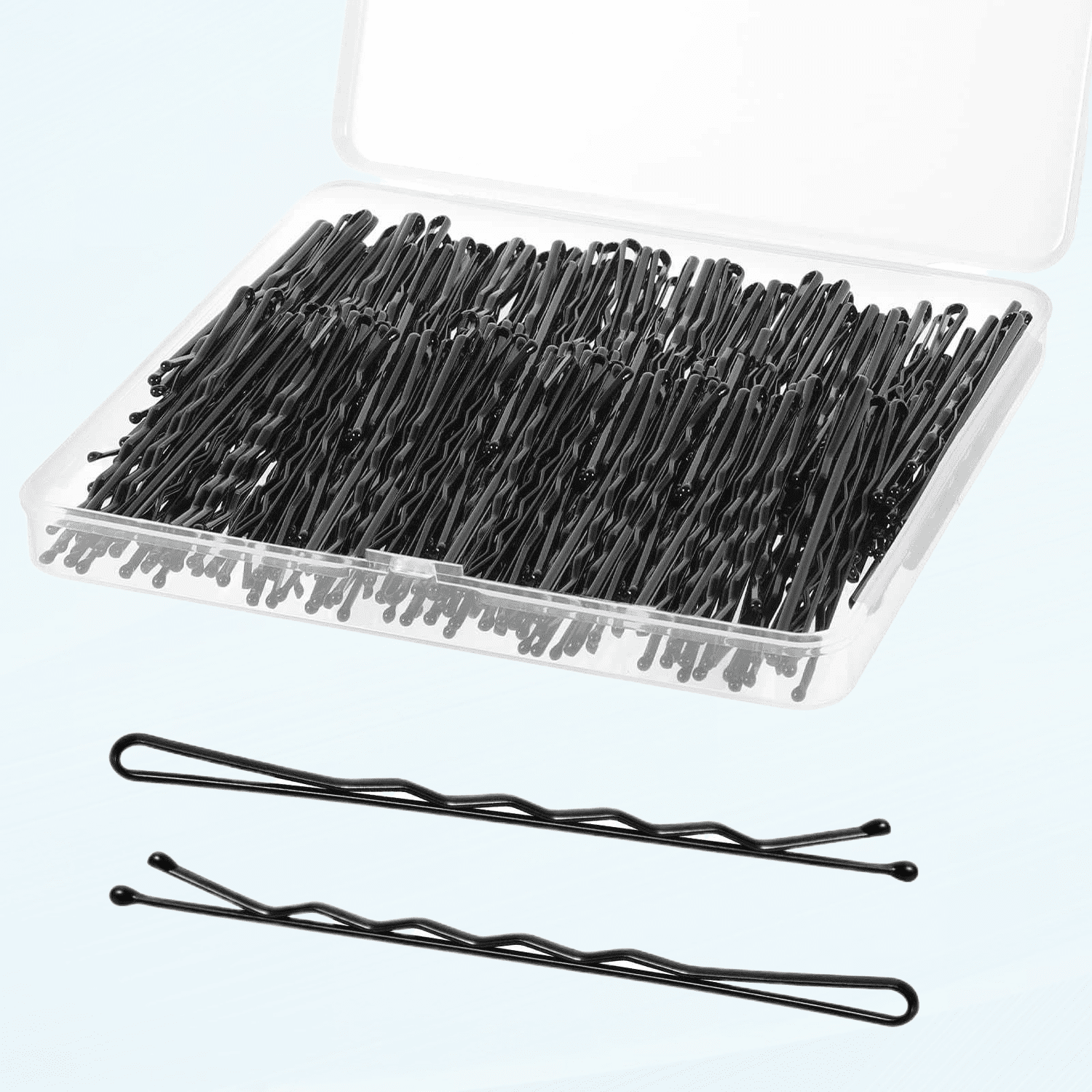 200Pcs 2.75" Large Bobby Pins Black, Jumbo Bobby Hair Pins Black Bobby ...