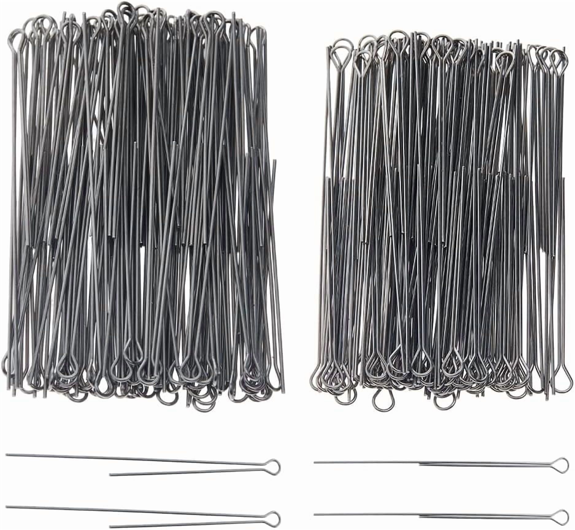 200Pcs 2 Styles Fishing Spinner Shaft 70x0.7~0.8mm Wire Spinner Bait ...