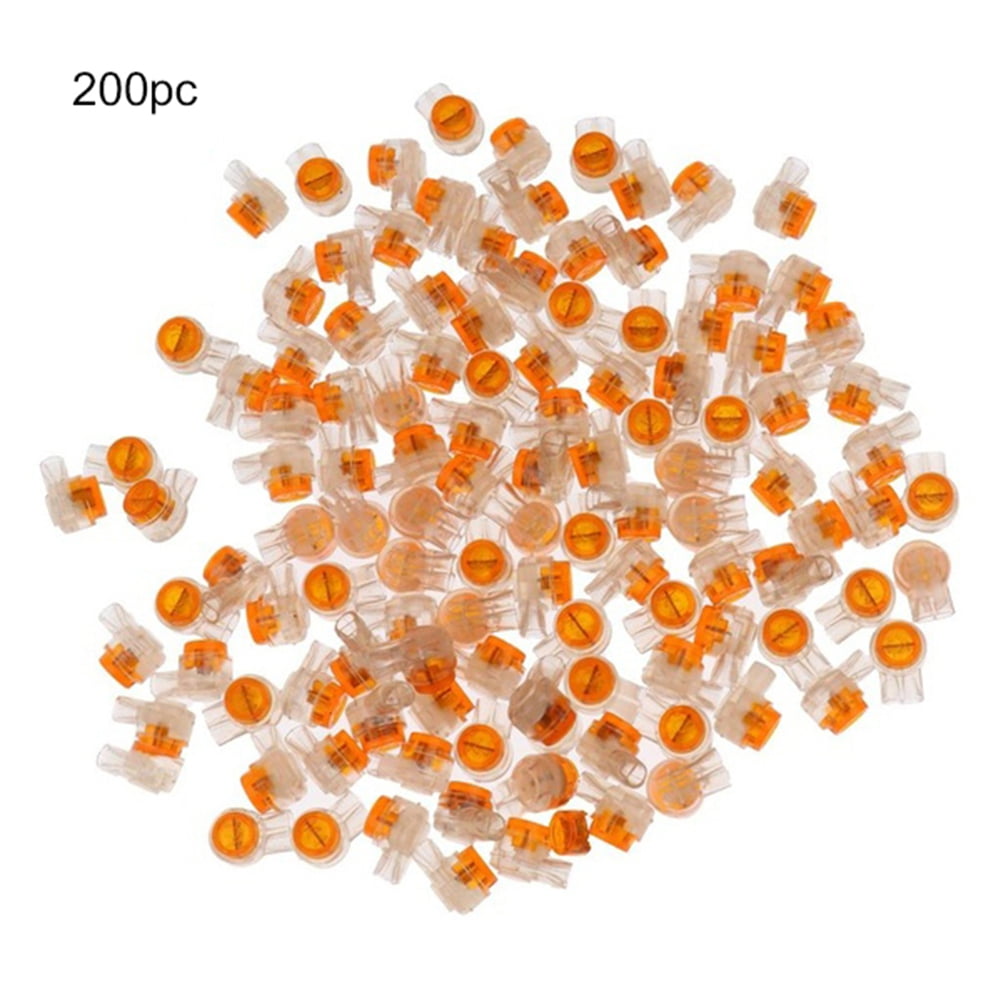 200Pcs 2 Wire Indoor Outdoor Telephone Cable Wire Joiner Jelly Crimps ...