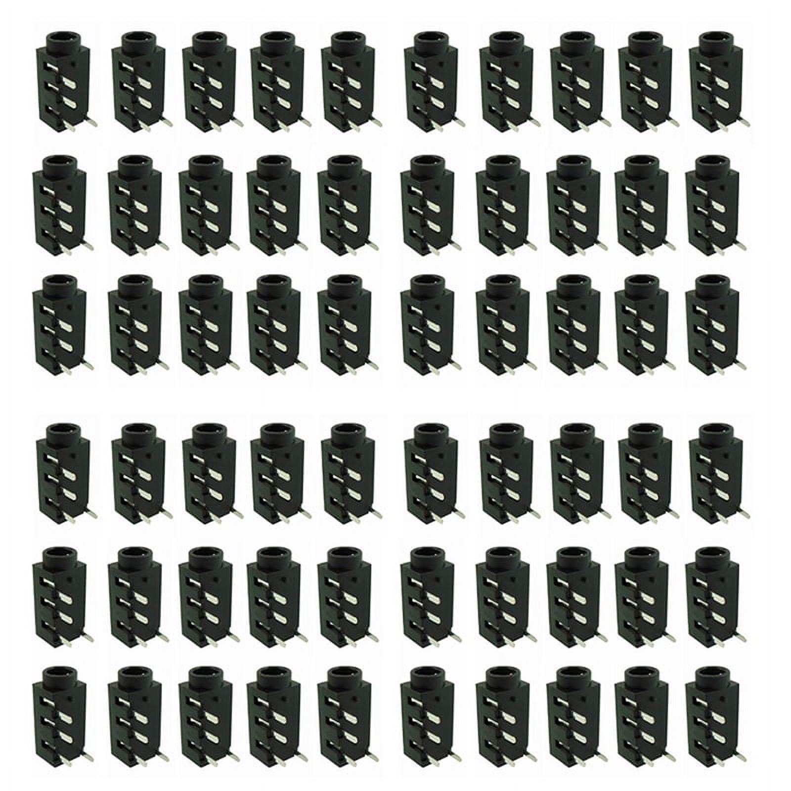 200Pcs 3.5mm Female Audio Connector 4 Pin DIP Headphone Jack Socket PJ-320A - Walmart.com