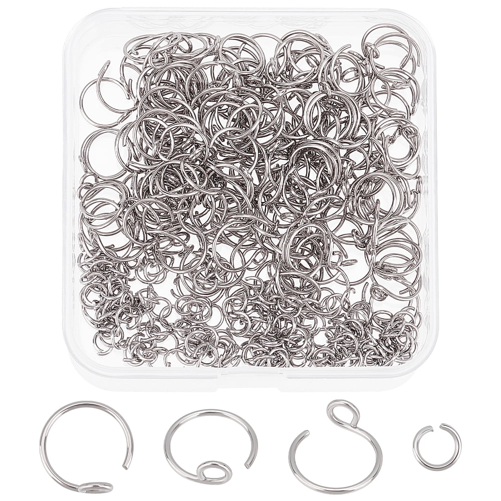 200Pcs 316 Surgical Stainless Steel Earring Hooks with 200Pcs 304 ...