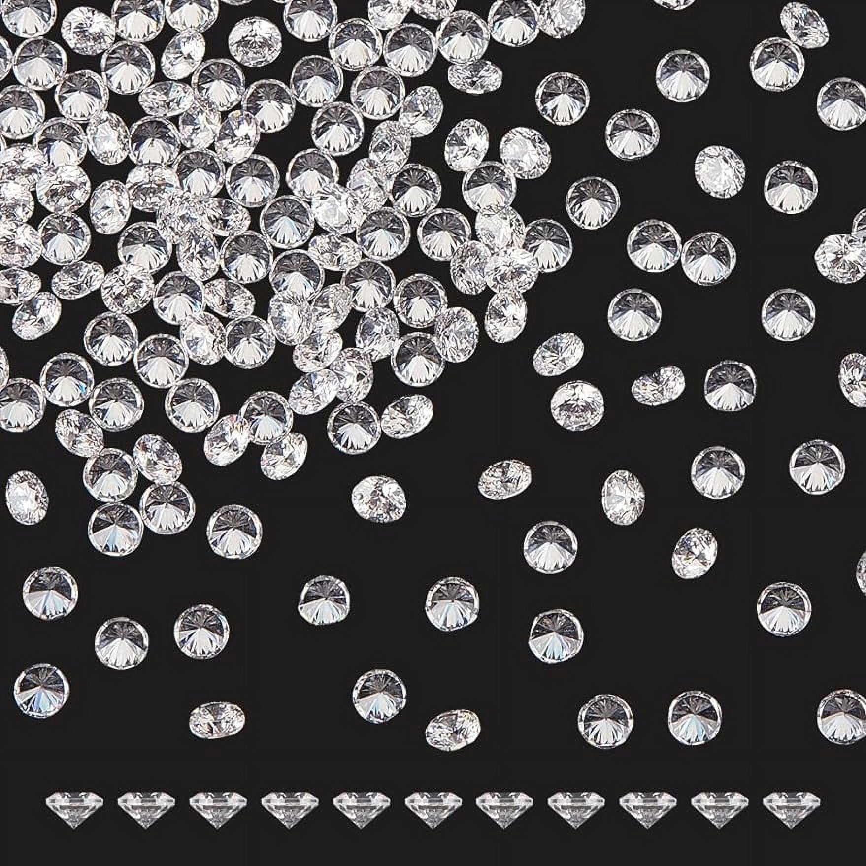200Pcs 3mm Round Cubic Zirconia Stone 5A Clear Loose CZ Diamond Stones ...