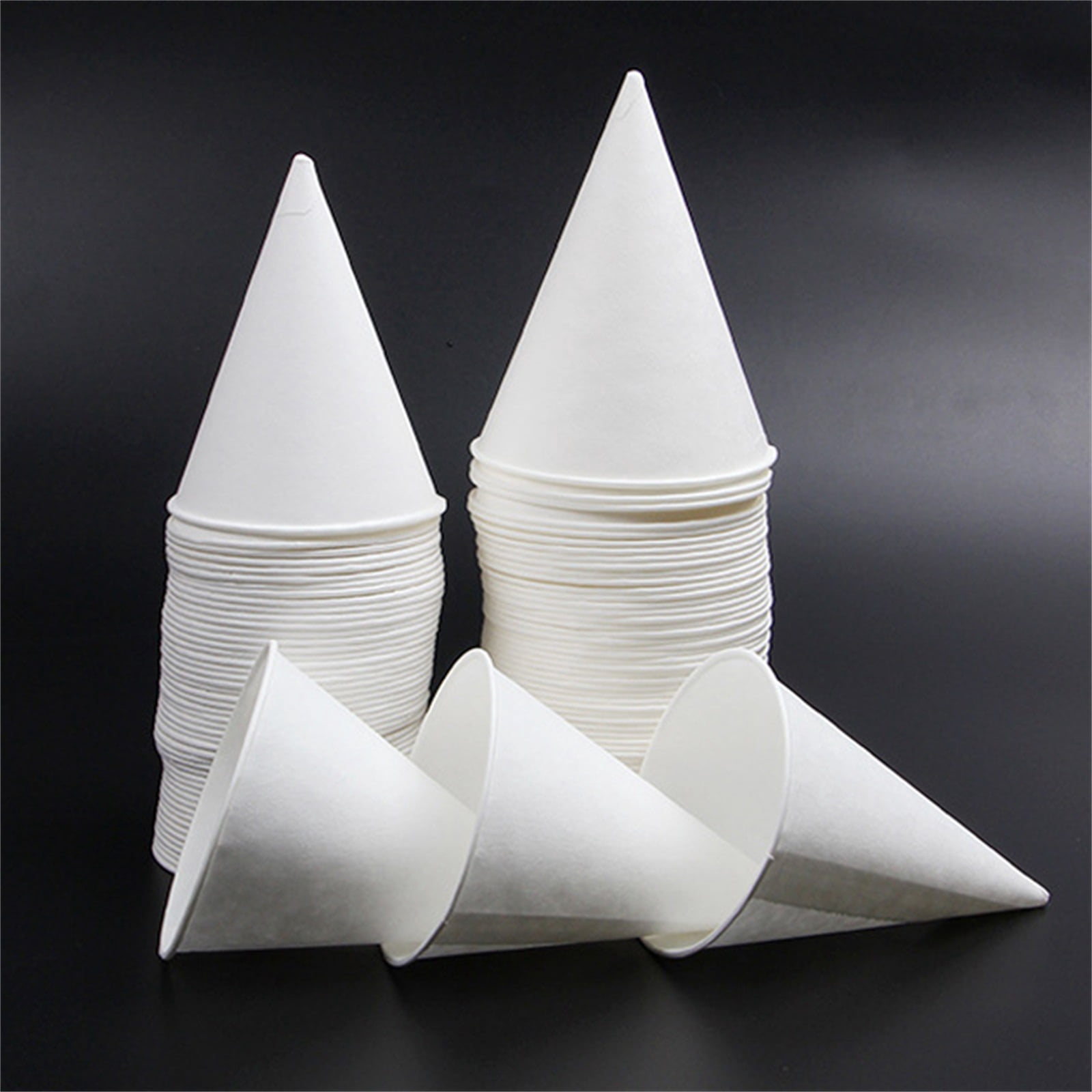 200Pcs 4x3 Inch Eco Friendly Small Paper Cups Wax Free Dispenser Cups ...