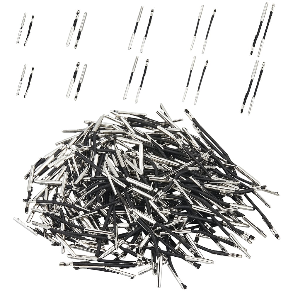 200Pcs 5 Styles Elastic Barbed Cord with Stainless Steel Findings for ...