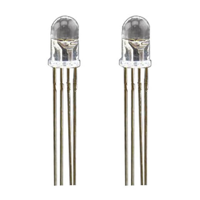 200Pcs 5mm 4 Pin RGB LED Common Anode Red Green Blue - Walmart Business ...