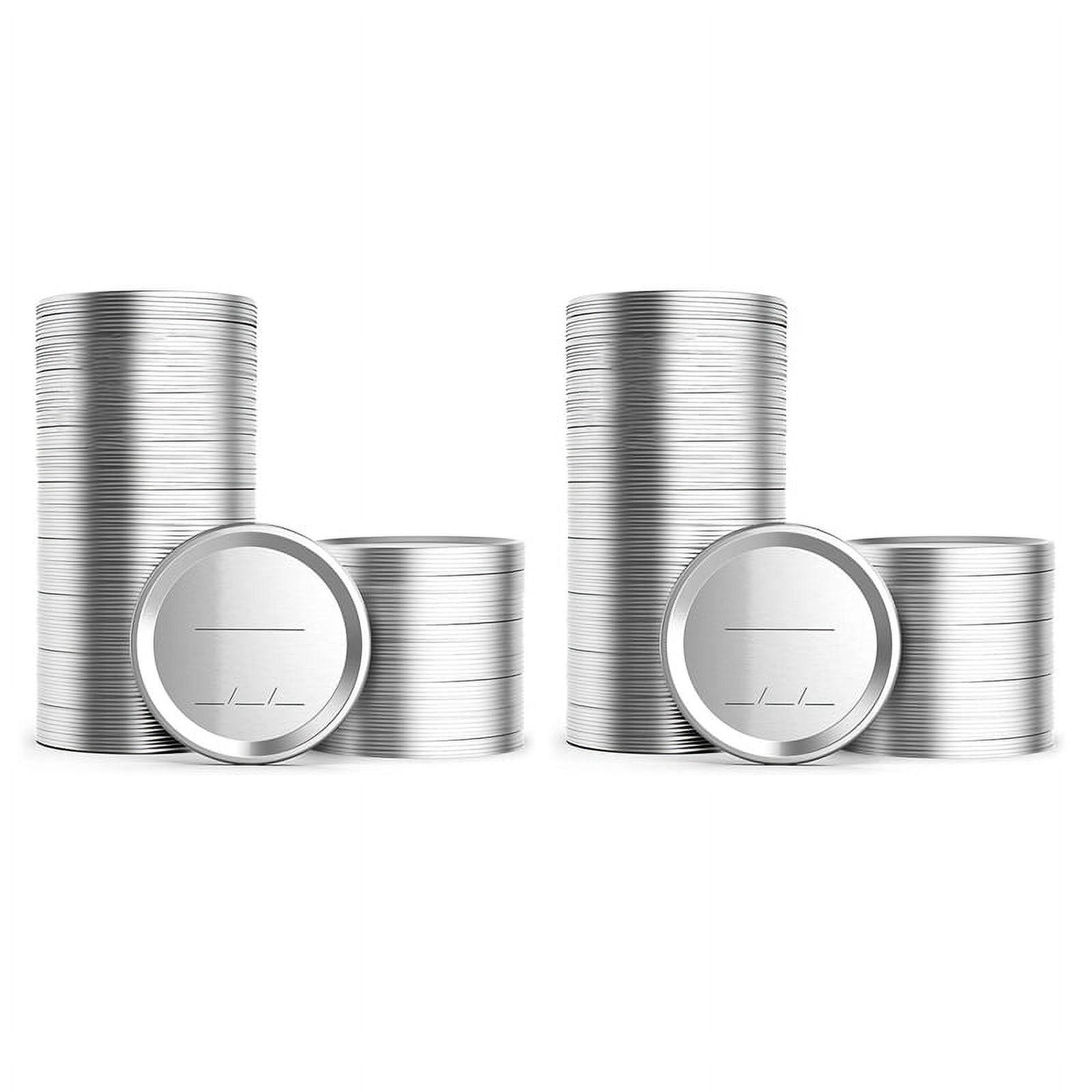 200Pcs 70mm Regular Mouth Canning Lids for ,Jars Split -Type Metal Jar ...
