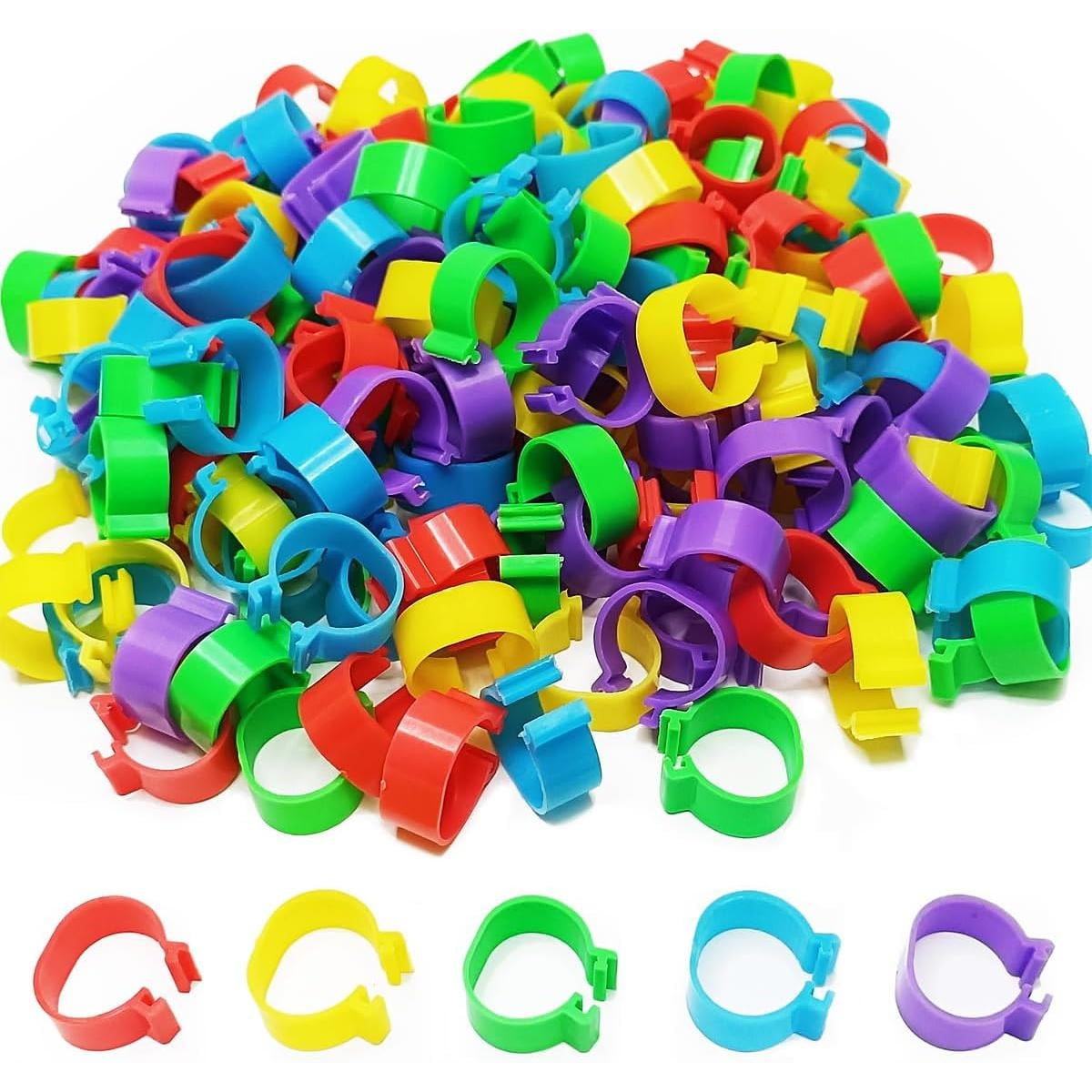 200Pcs 8mm Quail Leg Bands Baby Chick Leg Bands Pigeon Bands Chicken Leg Bands 8/16/20/25mm ...