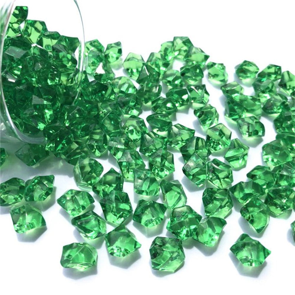 200Pcs Acrylic Plastic Gem Stones Ice Rocks For Vase Fish Tank Wedding ...
