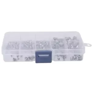 200Pcs Allen Head Grub Screw Set Cone Point Hex Socket Assortment Kit ...