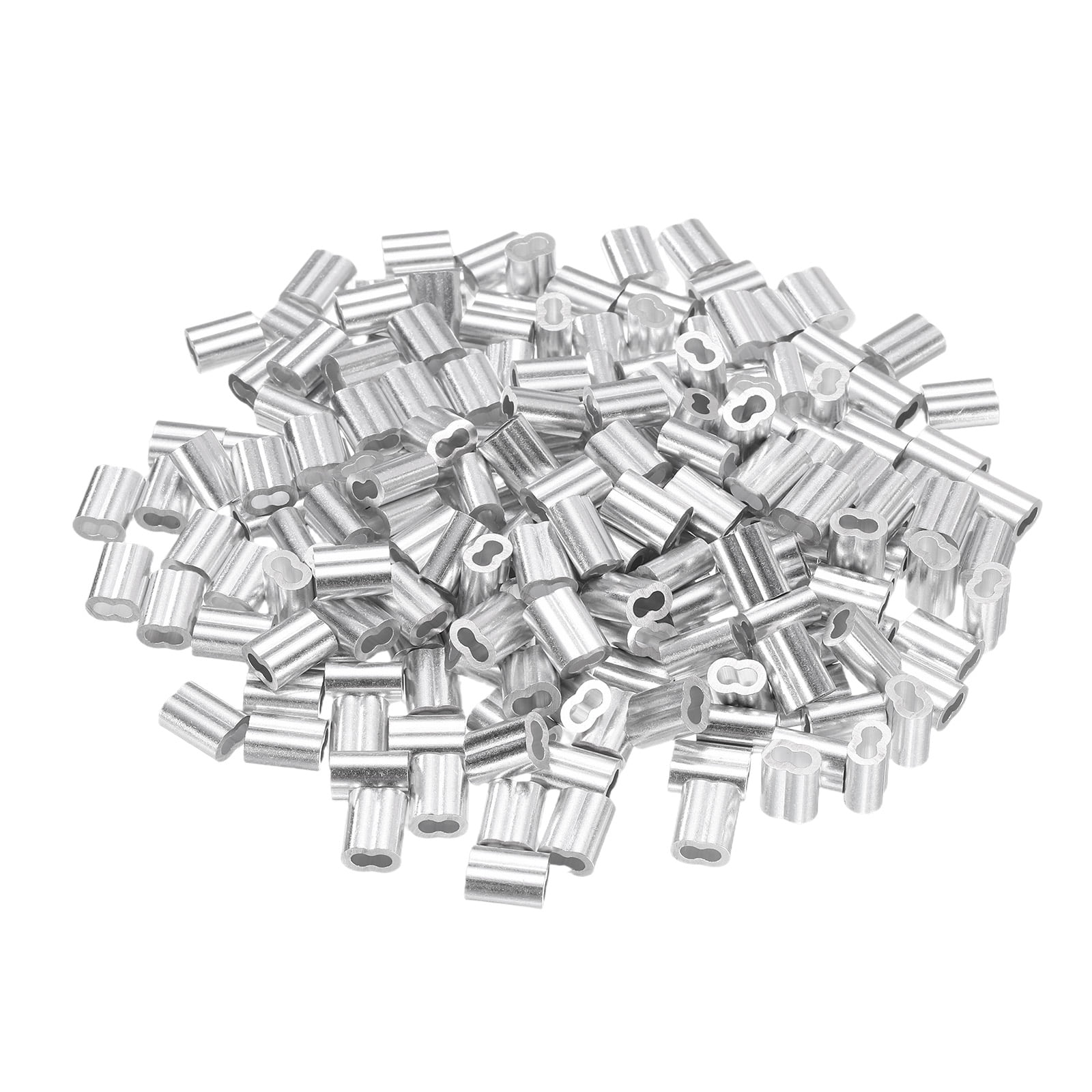 200Pcs Aluminum Crimping Loop Sleeve for 3/32" Diameter Wire Rope ...