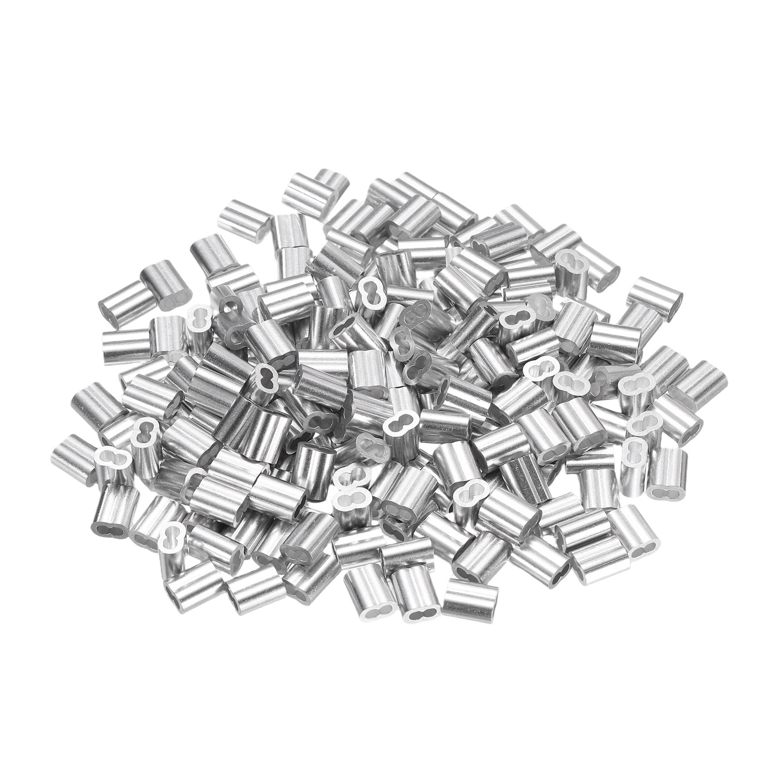 200Pcs Aluminum Crimping Loop Sleeve for 5/64" Diameter Wire Rope ...