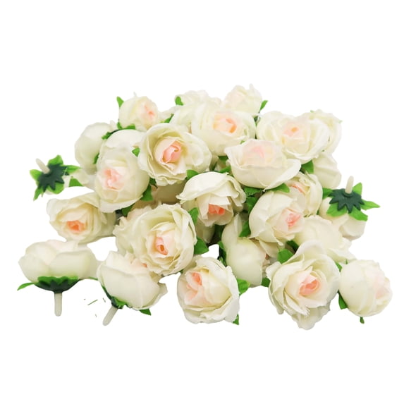 200Pcs Artificial Rose Flower Head 1.18Inch Small Rose Buds For Wedding ...