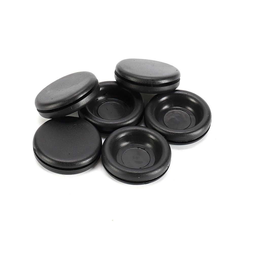 200Pcs Assorted Size Rubber Blanking Grommets Open/Closed Blind Plug ...